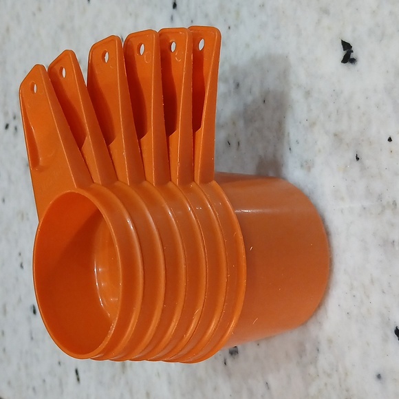 Tupperware | Kitchen | Vintage Complete Tupperware Orange Plastic ...